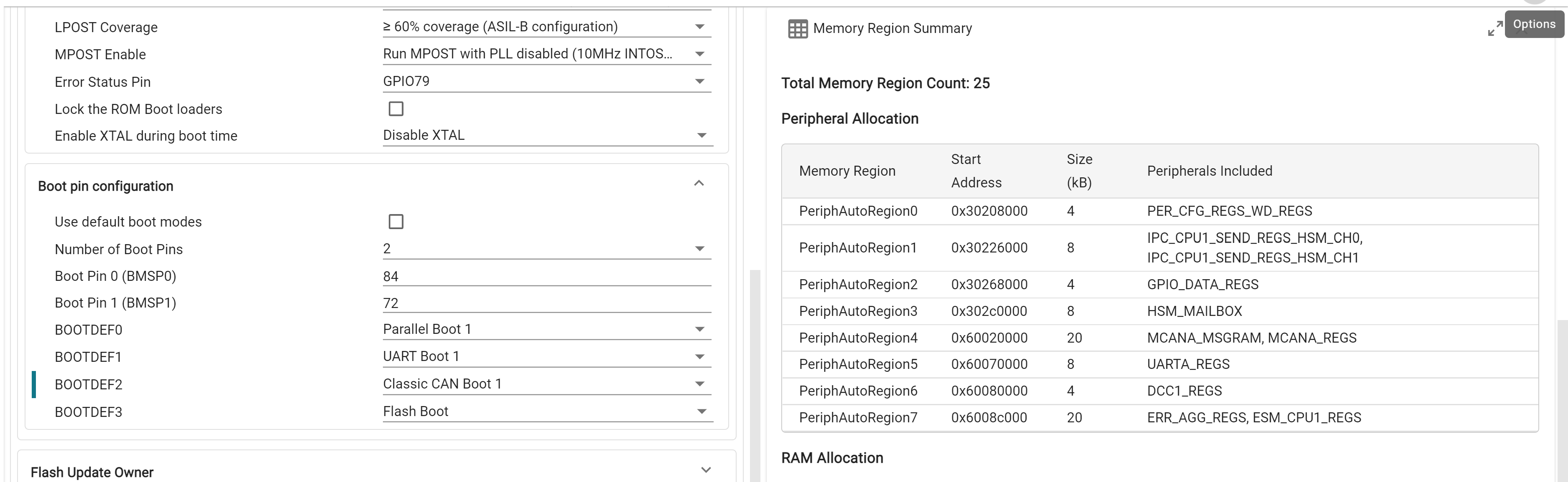 F29H85x-SDK: System Security Configuration
