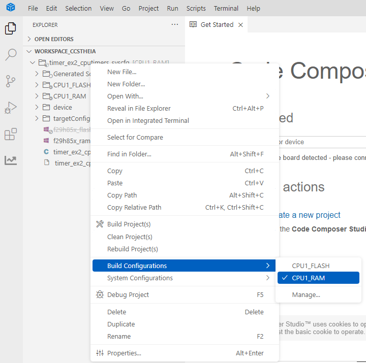 F29H85x-SDK: Build, Load and Run