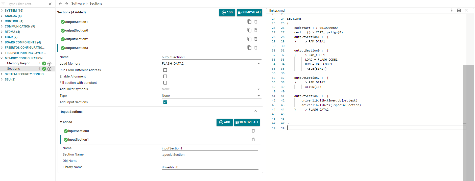 F29H85x-SDK: Memory Allocation