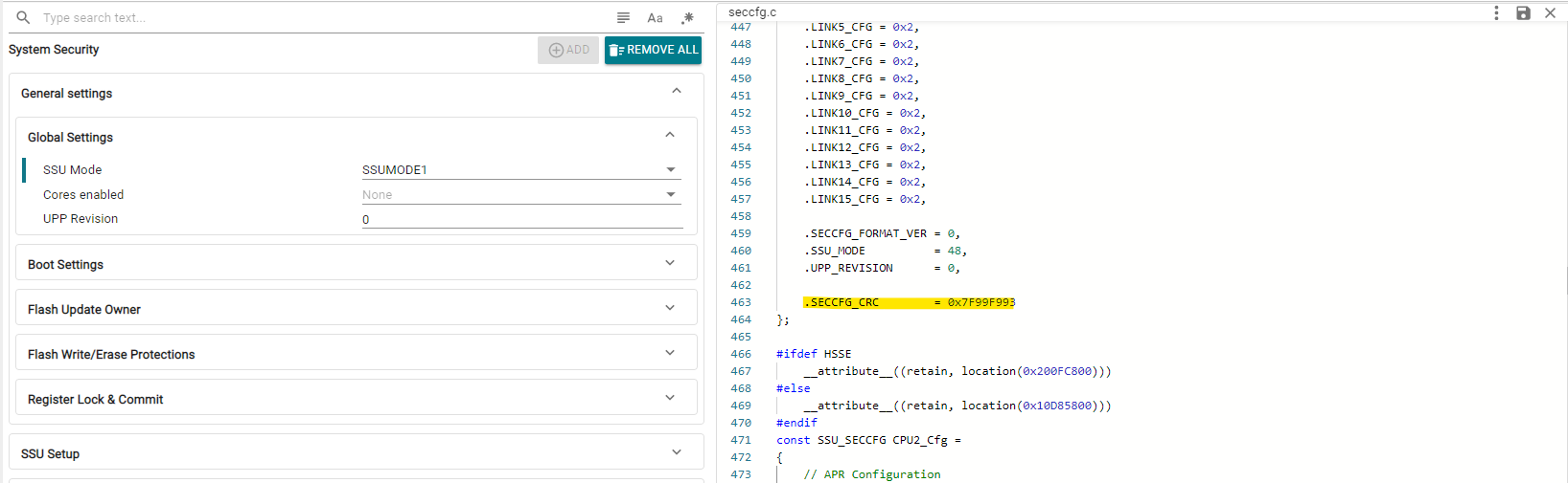 F29H85x-SDK: System Security Configuration
