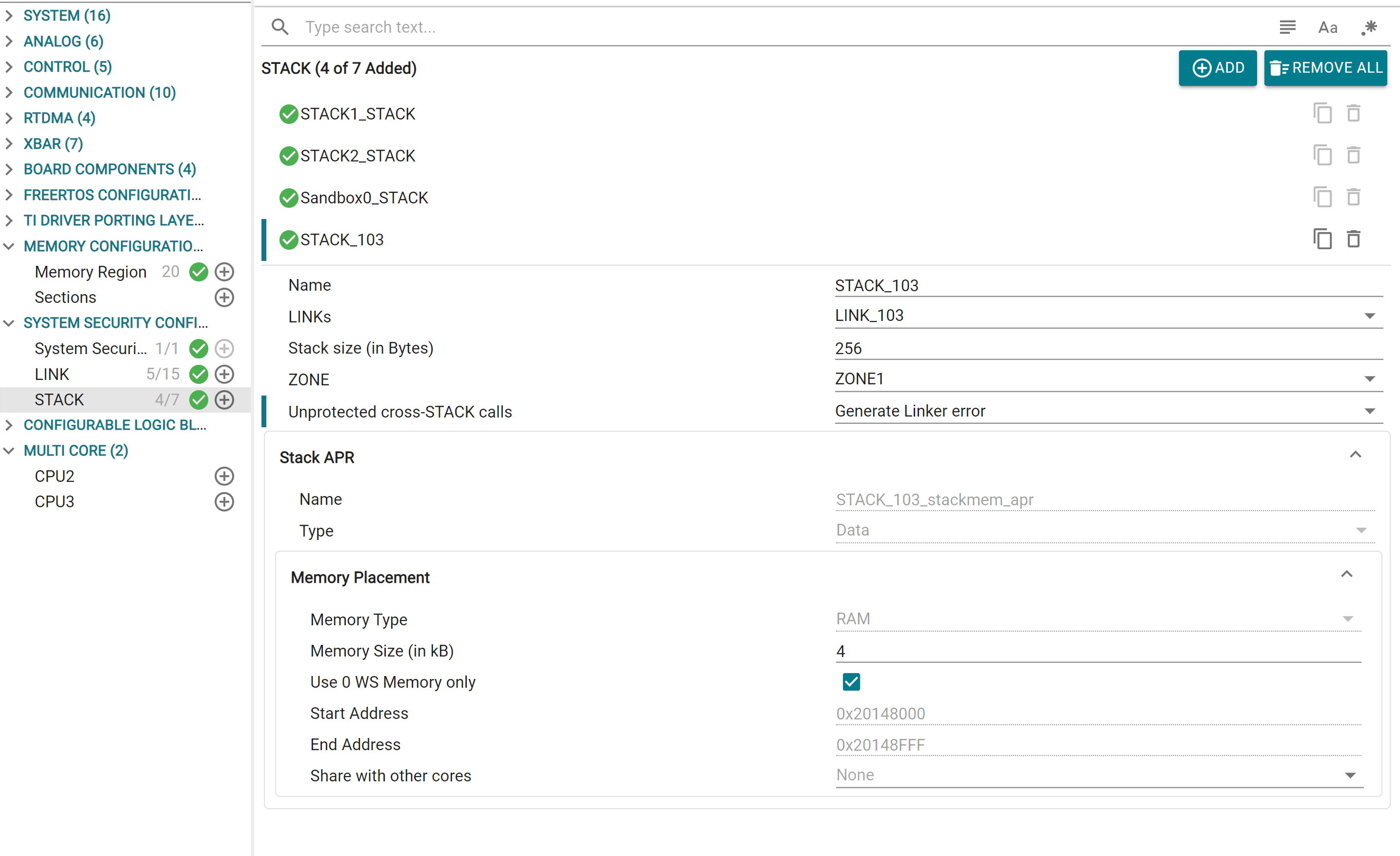 F29H85x-SDK: System Security Configuration