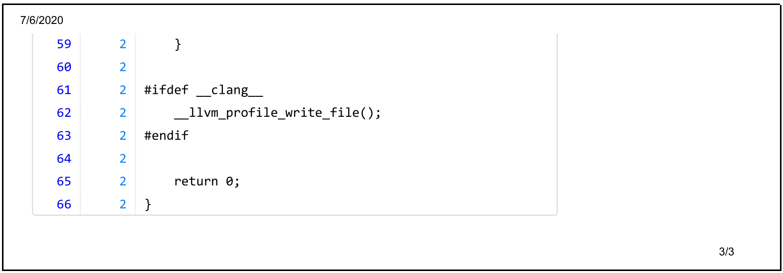 9.1. Source-Based Code Coverage in c29clang — C29 Clang Compiler Tools User's Guide