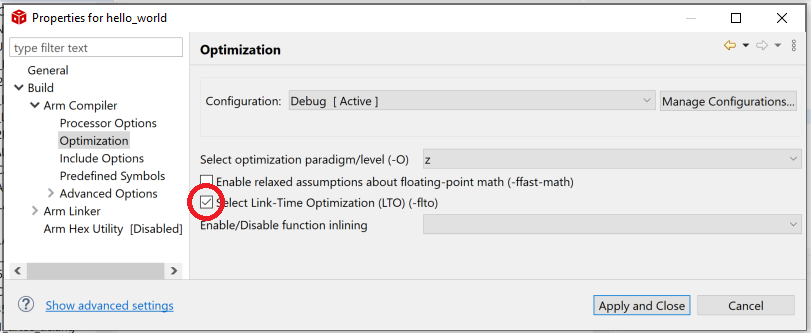 11.3. Building an Application with LTO — TI Arm Clang Compiler Tools User's Guide