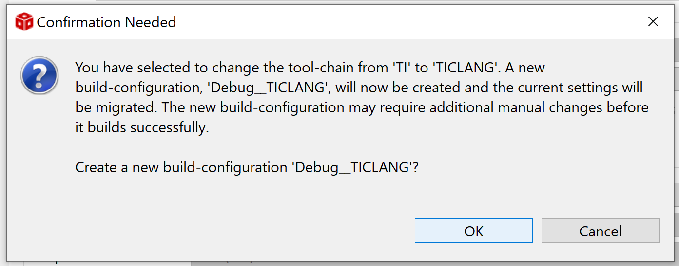 2 Migrating Armcl Ccs Projects To Tiarmclang — Ti Arm Clang Compiler Tools Users Guide