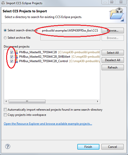 MSP PMBus Library Users Guide: Examples